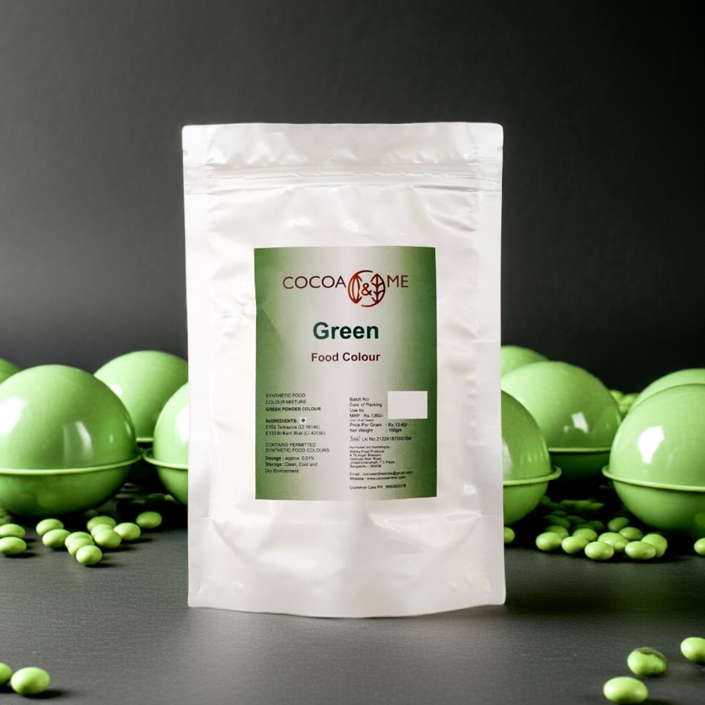 Cocoa&Me Chocolate & Cream Soluble Colour GREEN - 100 Gms Pouch